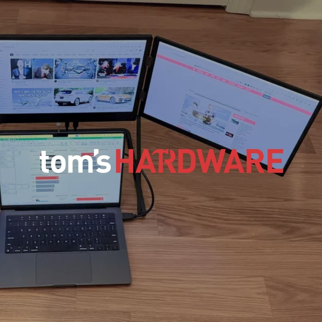 Tom’s Hardware Reviews the Aura Displays Triple Aero 15.6″ Pro Max — A