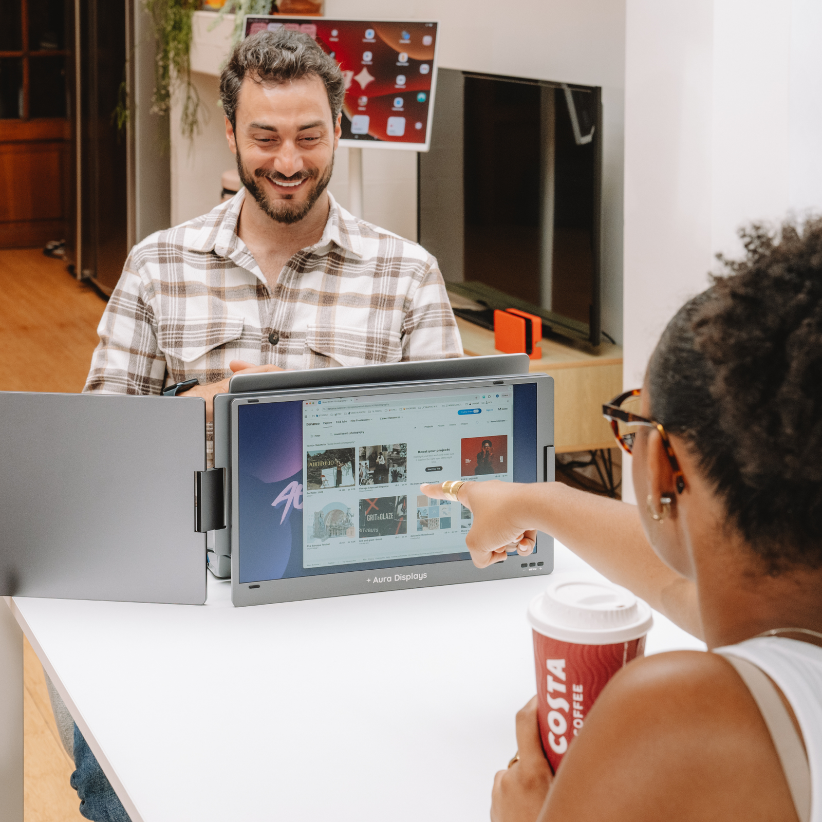 Best Portable Dual Monitor | Full Aluminum Screen Extender – Aura